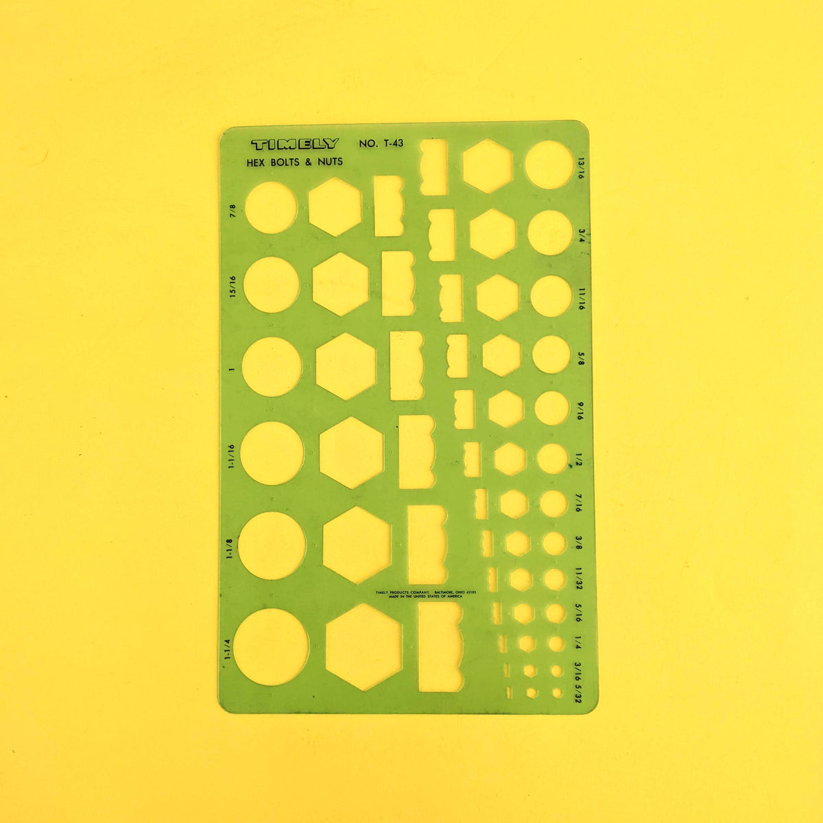 Hex bolts and nuts stencil / Pochoir - écrous – Stockette